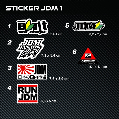 Jual Sticker Stiker Built Not Bought JDM Inside JDM Bendera RUN JDM ...