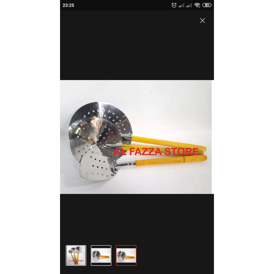 Jual Sutil Gagang Kayu - Serok Kecil -Serok Besar ( Paket Hemat ...