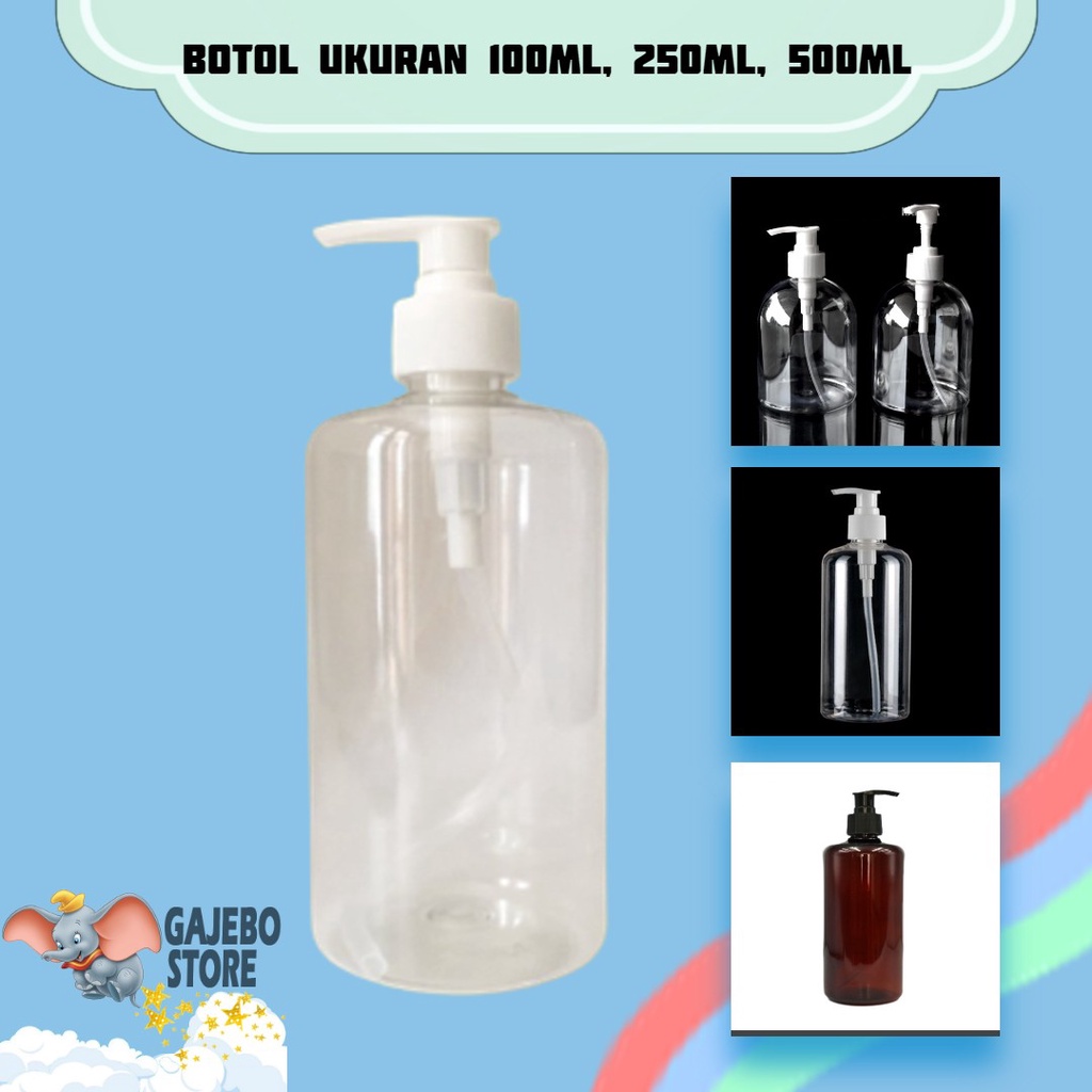 Jual Botol Plastik Bening dan HDPE Tutup Pump dan Trigger uk 250ml dan 500ml TERMURAH / Botol ...