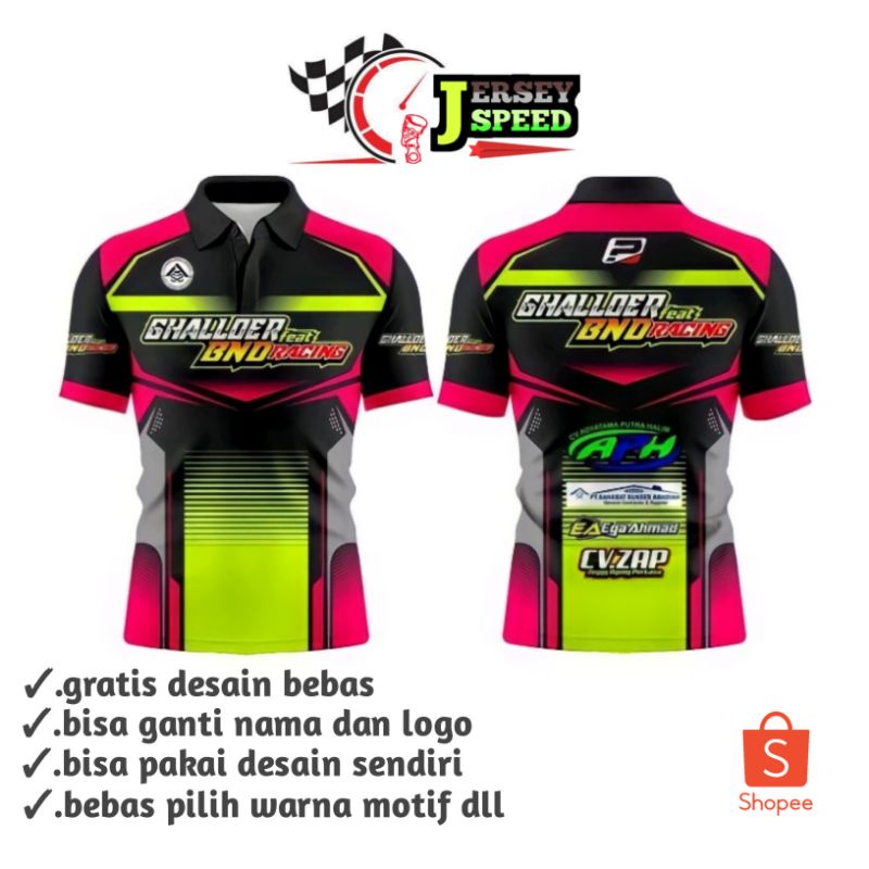 Jual Jersey Racing berkera bebas costom full printing | Shopee Indonesia