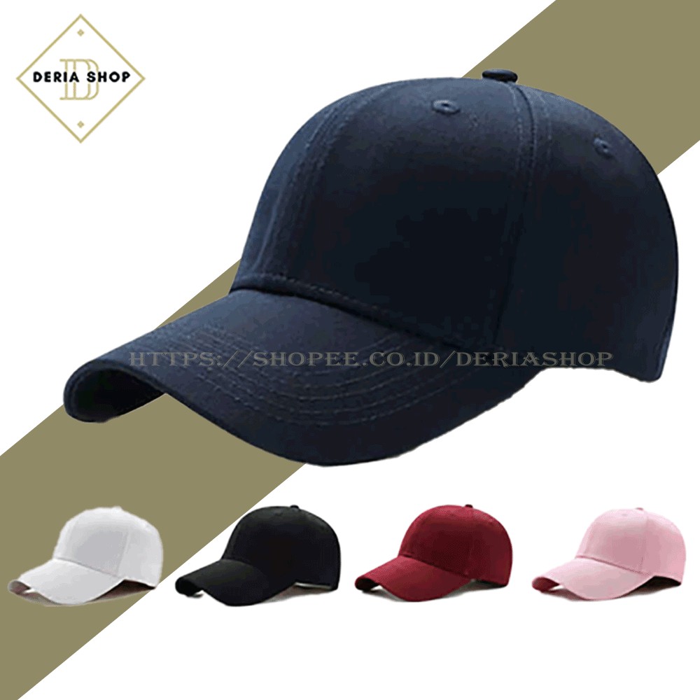 Jual Topi Baseball Polos Pria Bahan Rapel Original Premium Caps Polo ...
