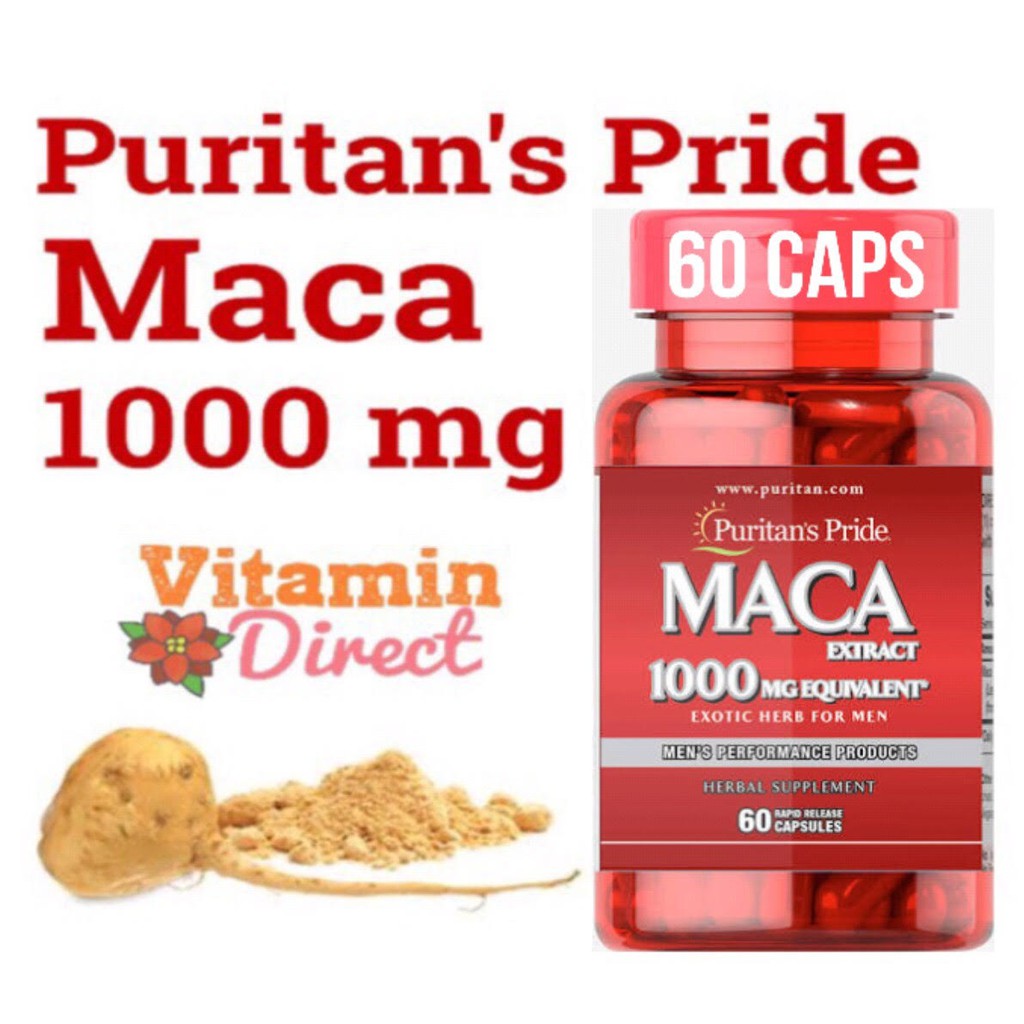Jual PURITAN MACA 1000 mg Exotic Herb for Men 1000 mg 60 Capsules | Shopee Indonesia