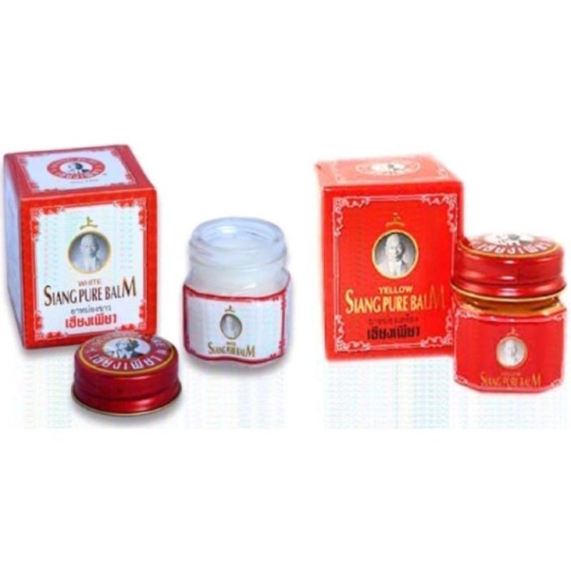 Jual Siang Pure Balm White Red, Balsam Thailand Siangpure | Shopee ...