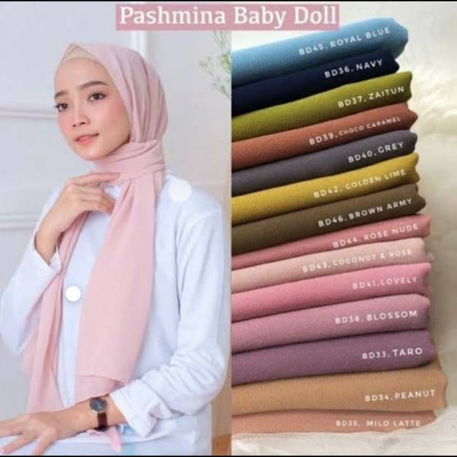 Jual Pasmina ceruty babydoll | Shopee Indonesia
