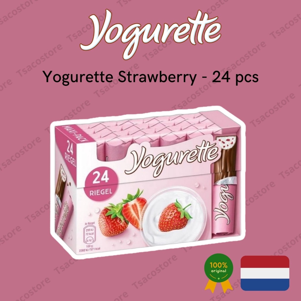 Jual Ferrero Yogurette Strawberry Snack Yoghurt ORIGINAL Europe ...