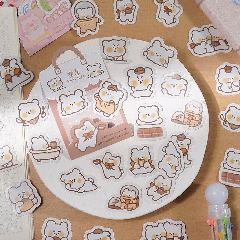 Jual 40Pcs / Lot Stiker Desain Kucing Lucu untuk Jurnal / Diary ...