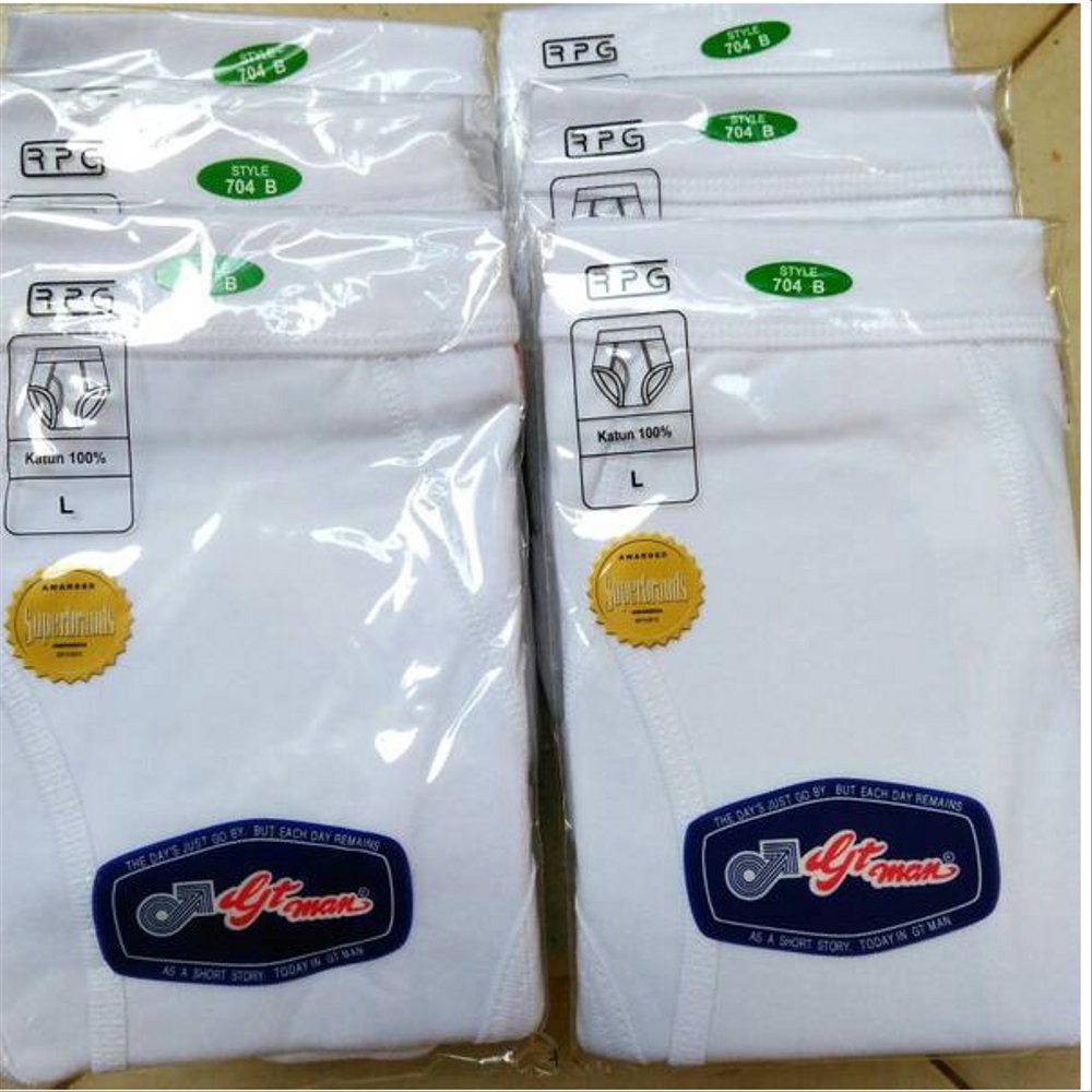 Jual {LOVELYNATALIA} 1 PCS Celana dalam pria GT Man Putih 704 B / GTman 704 B RPG sempak pria ...