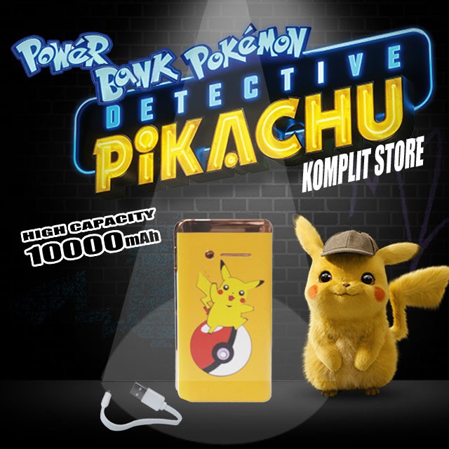 Jual Power bank pokemon pikachu terlaris powerbank 10.000mAh | Shopee ...