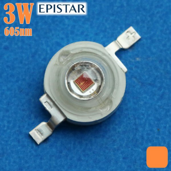 Jual Led HPL 3 Watt Orange Amber 605Nm 120-140LM Epistar Led | Shopee ...