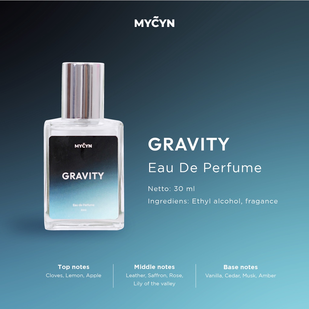 Jual Mycyn Perfume - Gravity Eau De Perfume 30 ML | Shopee Indonesia