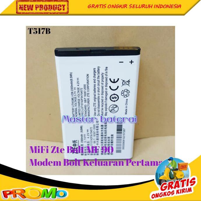 Jual Baterai Modem Wifi Mifi Zte Bolt Mf90 Mf 90 Ori | Shopee Indonesia