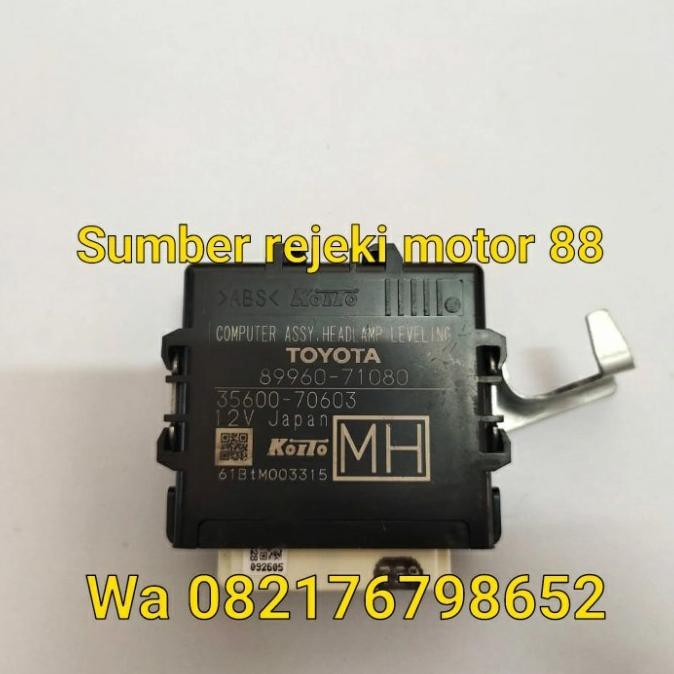 Jual Ecu Computer Assy Headlamp Leveling Toyota Innova 89960-71080 (Ori ...