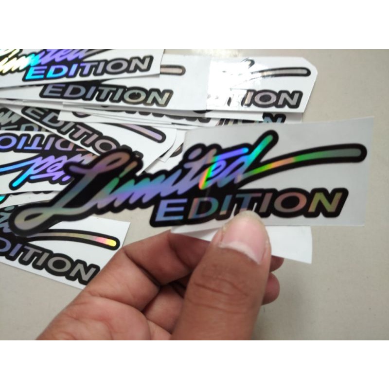 Jual STIKER LIMITED EDITION HOLOGRAM | Shopee Indonesia