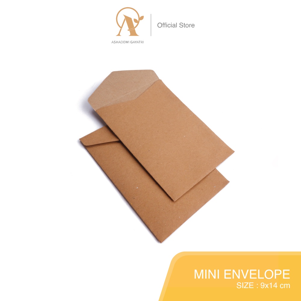 Jual Ashadewi Gayatri - Mini Kraft Envelope / Amplop Mini / 9 x 14 cm ...