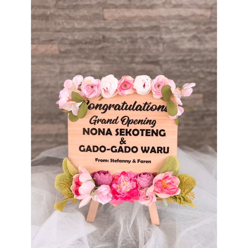 Jual Papan Bunga Mini Grand Opening | Shopee Indonesia