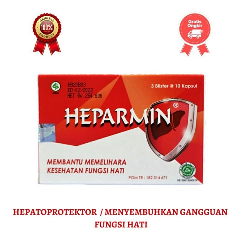 Jual Heparmin / Suplemen untuk Fungsi hati (original) ED 2027 | Shopee ...