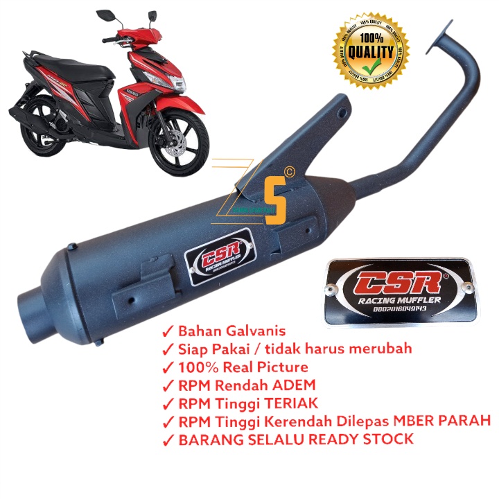 Jual KNALPOT BOBOKAN RACING YAMAHA MIO Z CSR ( SUARA MBEERR NGEBAS ...
