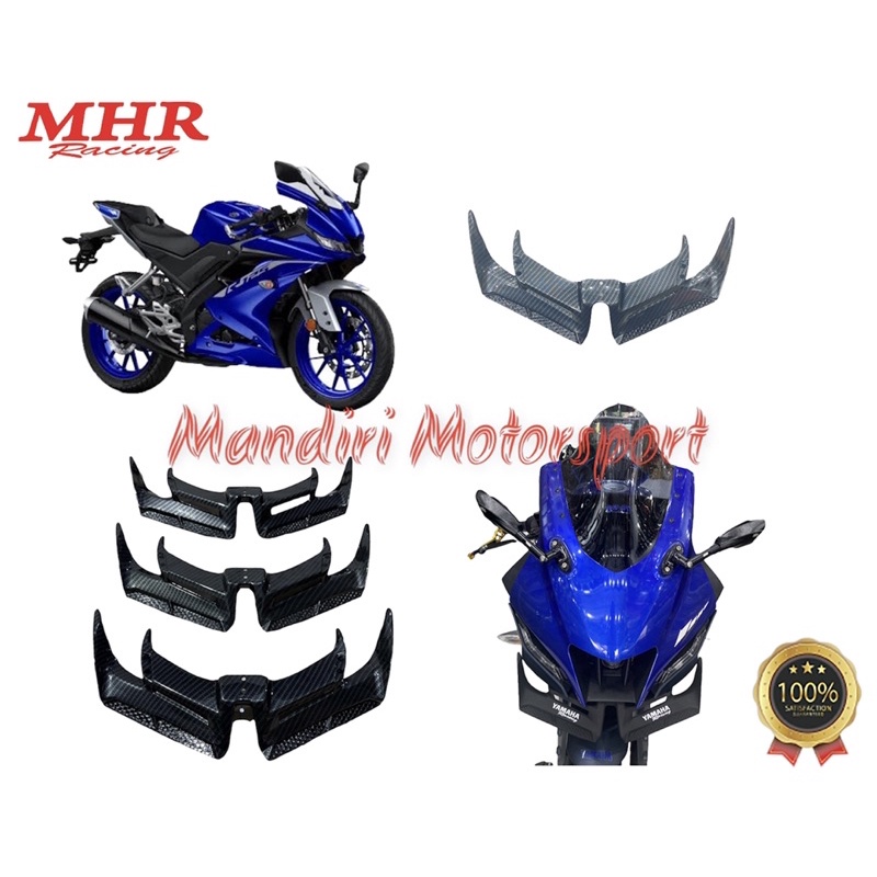Jual Wingled Winglet Motor Yamaha R15 V3 / R15 V4 Carbon / Hitam MHR ...