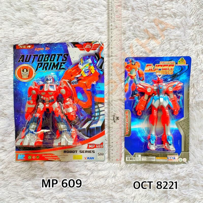 Jual MAINAN MP 609 & OCT 8221 AUTOBOTS PRIME & ROBOT POWER SUPER HEROES ...