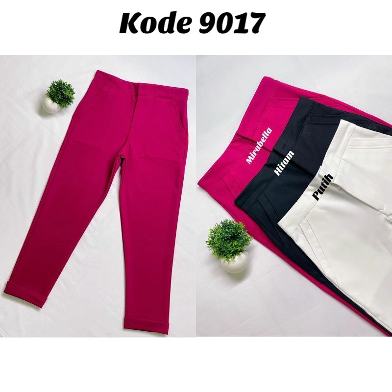 Jual Celana panjang wanita/celana pensil wanita kode 9017 bahan paragon ...