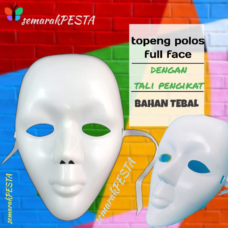 Jual topeng full face, topeng masker, topeng polos, topeng alien ...
