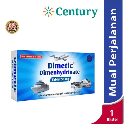 Jual Dimetic 50mg Tablet / Obat Mabuk Perjalanan | Shopee Indonesia