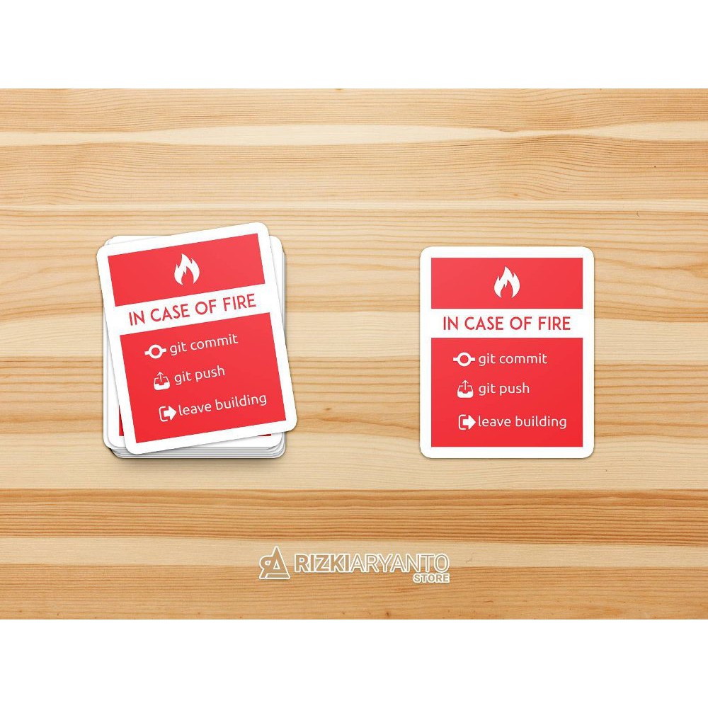 Jual Sticker - Stiker Logo Git in Case of Fire untuk PC Laptop HP dll ...