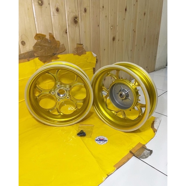 Jual Velg CNC Vespa Model W125 Gold | Shopee Indonesia