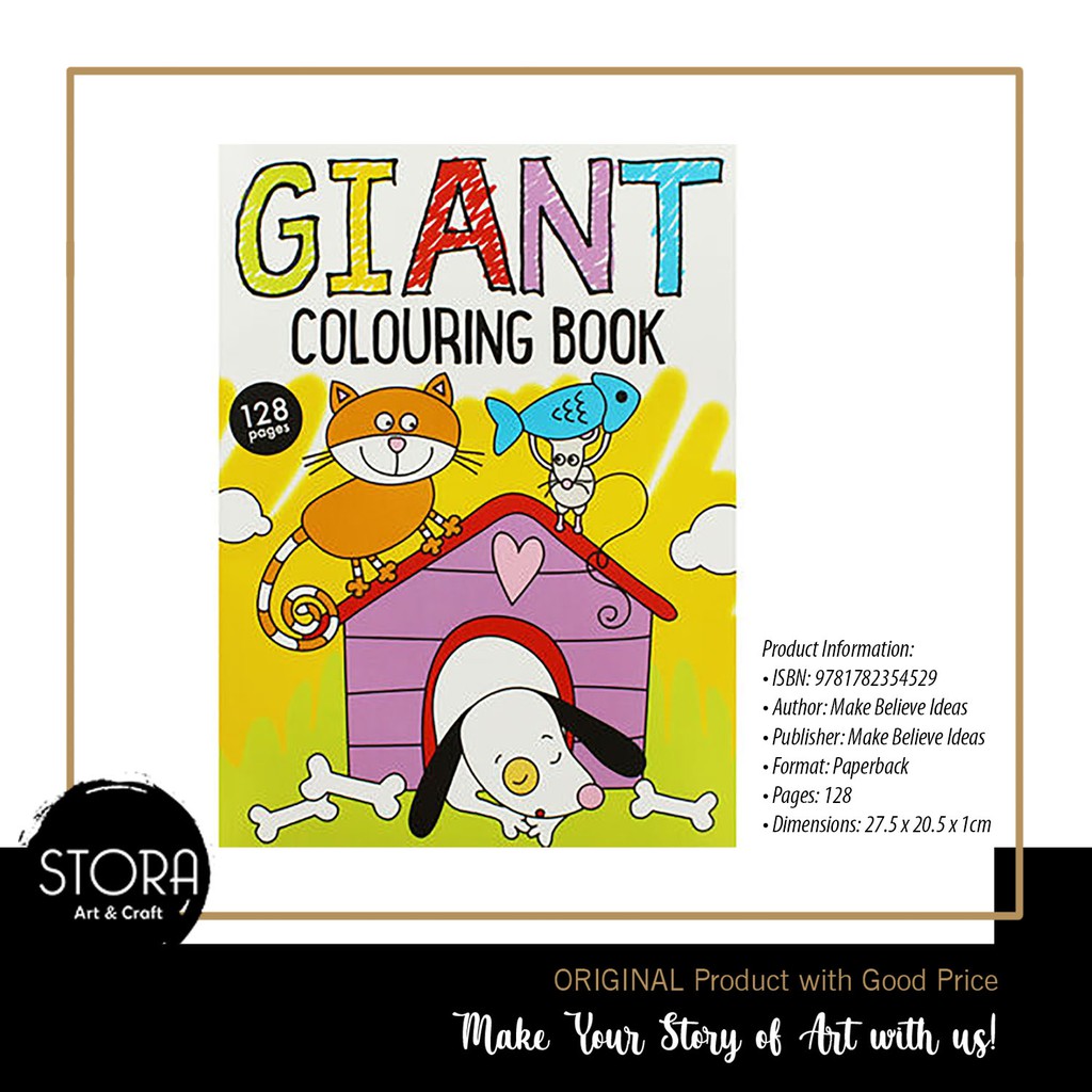 Jual Giant Colouring Book / Buku Mewarnai Import / Coloring Books ...