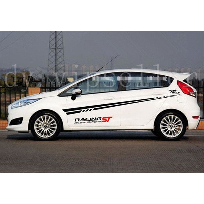 Jual sticker ford racing stripe mobil nissan kombinasi warna panjang ...