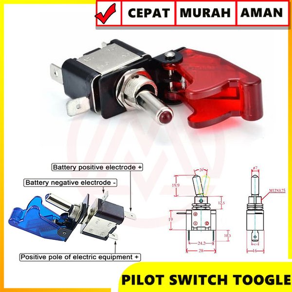 Jual PILOT SWITCH UNIVERSAL SAKLAR PILOT GAYA RACING DENGAN LED ...