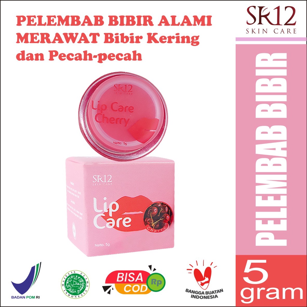 Jual LIP CARE CHERRY RED SR12/PELEMBAB BIBIR/MENGATASI MASALAH BIBIR KERING, PECAH-PECAH DAN ...