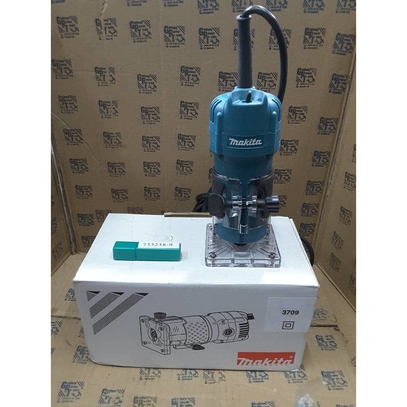 Jual Mesin Profil Router Trimmer Kayu 6mm Makita 3709 | Shopee Indonesia