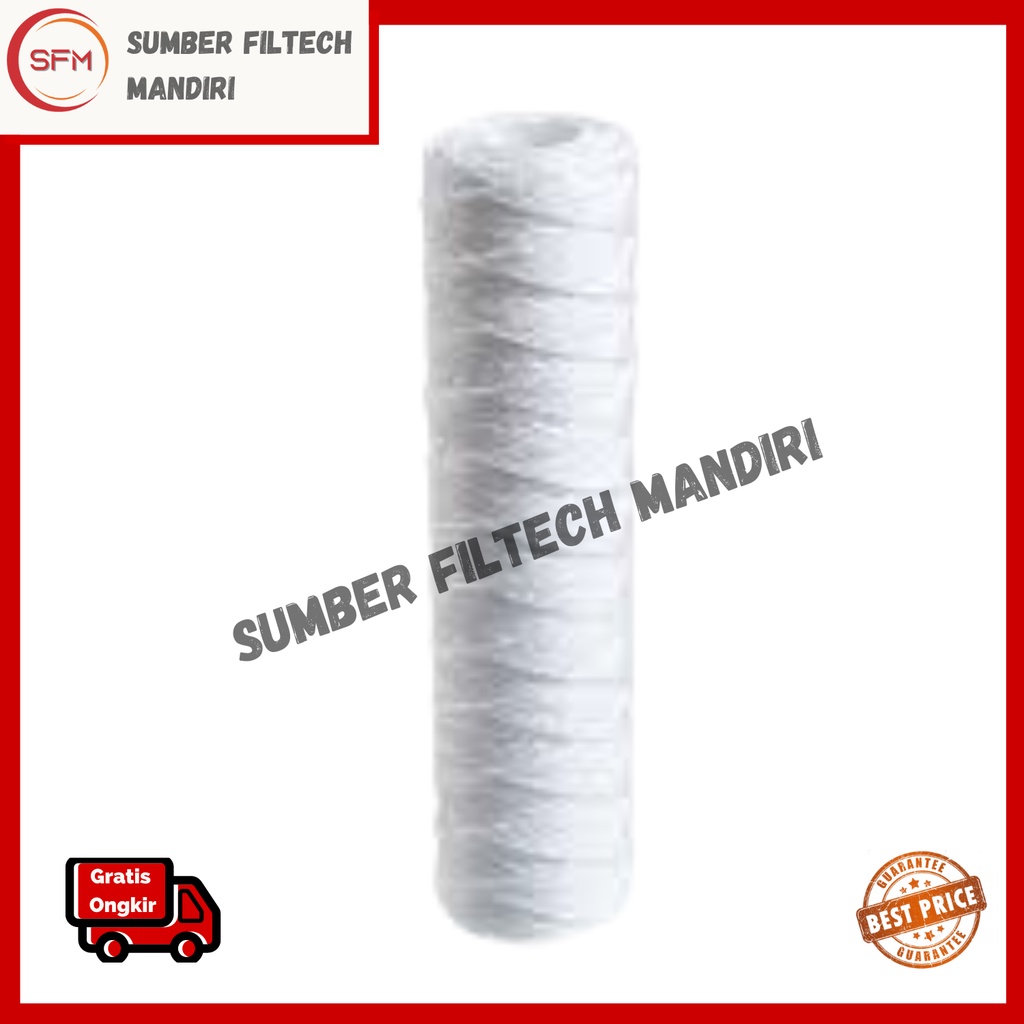 Jual Filter Cartridge Benang PP String Wound (10 - 40 inch) (5 micron ...