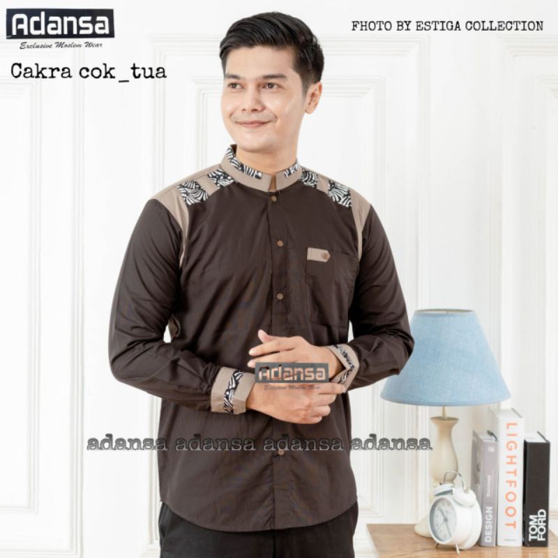 Jual Super Spun Motif Caakra Adansa Kombinasi Batik Lengan Panjang ...