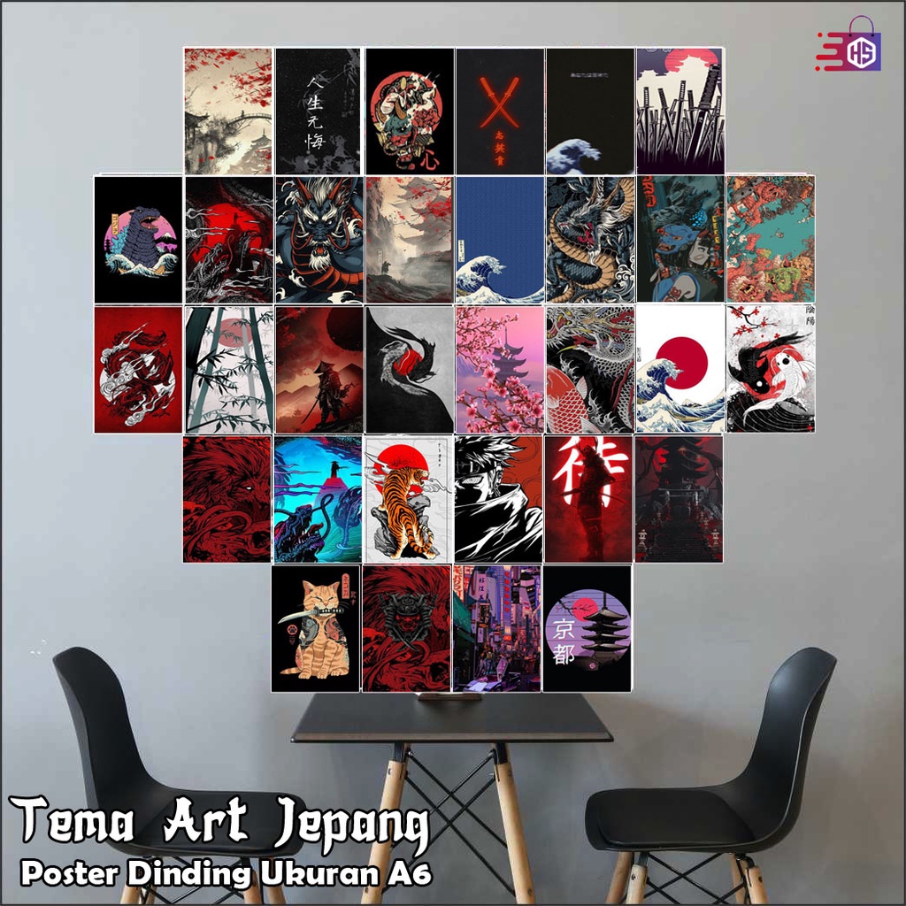 Jual Poster Dinding Art Jepang | Poster Aesthetic | Poster Art Jepang ...