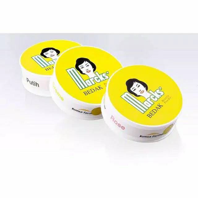 Jual Marcks' Bedak Tabur Loose Powder 40gr Warna White Cream Creme ...