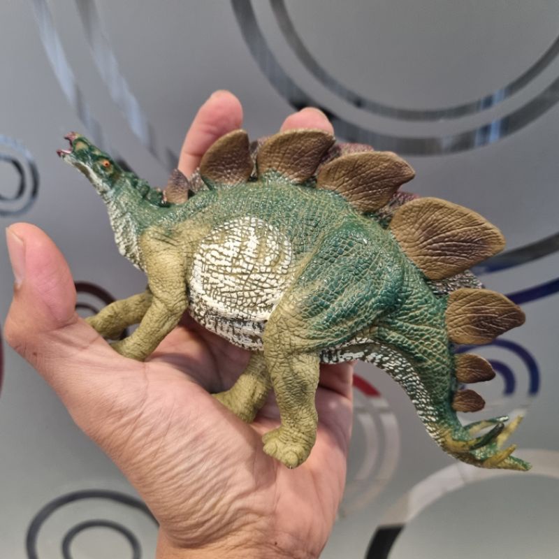 Jual Figure dinosaurus Stegosaurus model hard rubber model figur ...