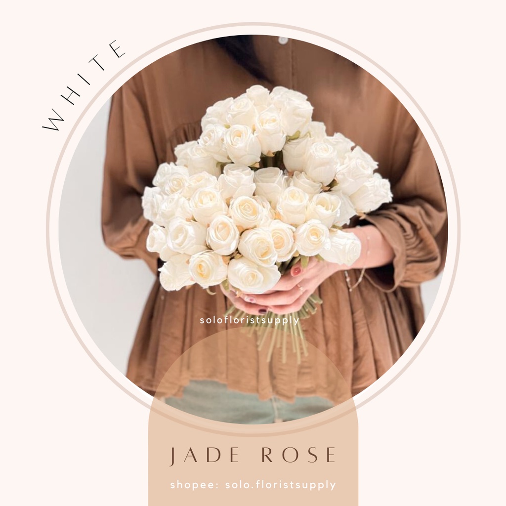 Jual JADE ROSE 1 STEM MAWAR 1 TANGKAI ARTIFICIAL Bunga Mawar Rose Paris ...