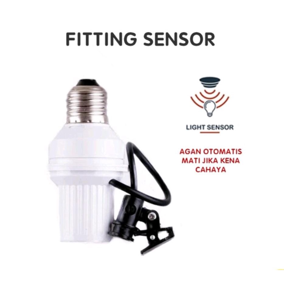 Jual Fitting Lampu Sensor Cahaya Otomatis Untuk Segala Lampu/Lampu ...