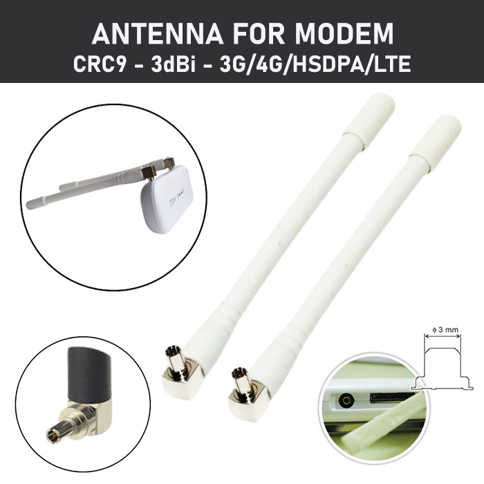 Jual Modem Antenna CRC9 3dBi 3G 4G HSDPA LTE - Antena Untuk Modem ...