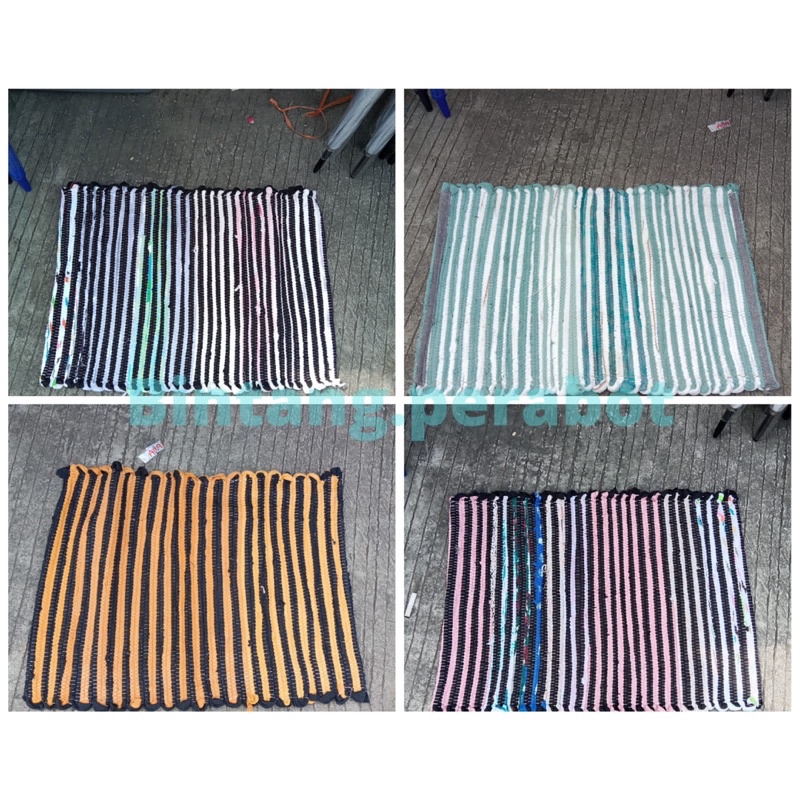 Jual Keset Kaki Tenun / Keset Rajut Katun / Keset Anyaman / Keset Kamar ...