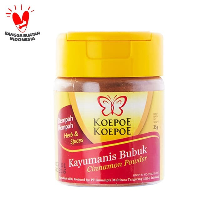Jual Bubuk Kayu Manis Cinnamon Powder Cap Koepoe kopoe 35 gram | Shopee ...