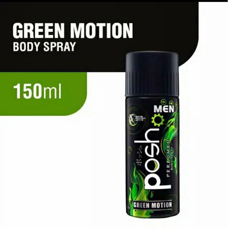 Jual POSH MEN PARFUM SPRAY GREEN MOTION HIJAU 150ML | Shopee Indonesia