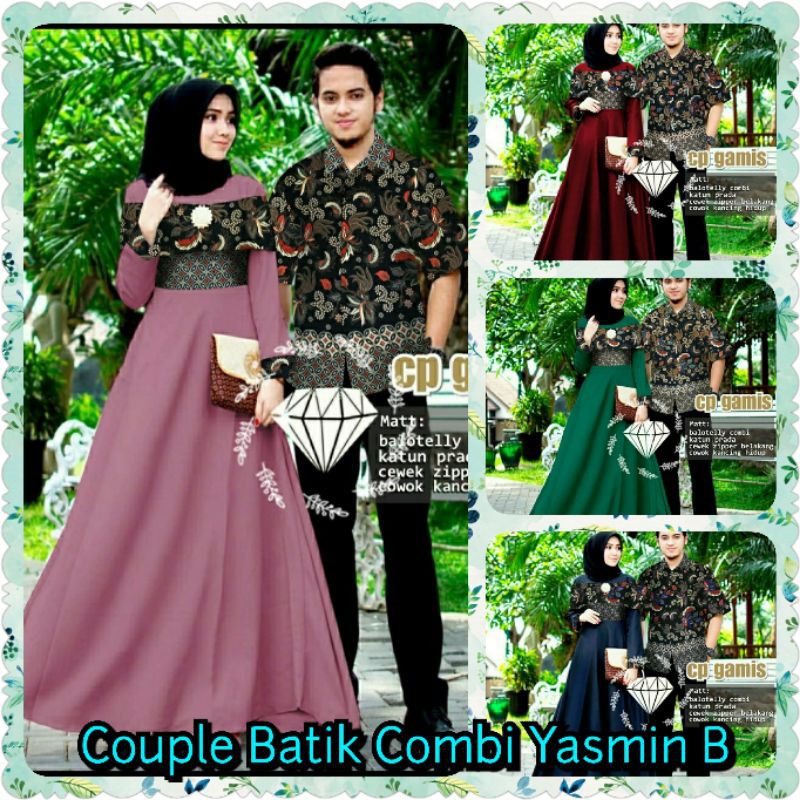 Jual Couple Combi Batik Malika dan Hanifah dan Couple Batik Combi Yasmin dan Prinsa | Shopee ...