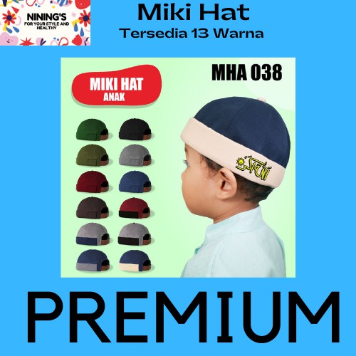 Jual Miki Hat Anak Allahu Akbar Peci Mikihat Topi Brimless Kids Premium ...
