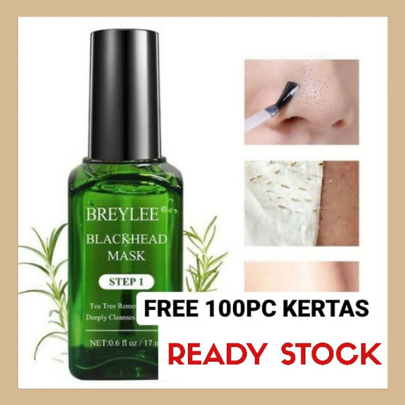Jual BREYLEE blackhead mask Peel Off Masker Komedo Step 1 Step 2 ...