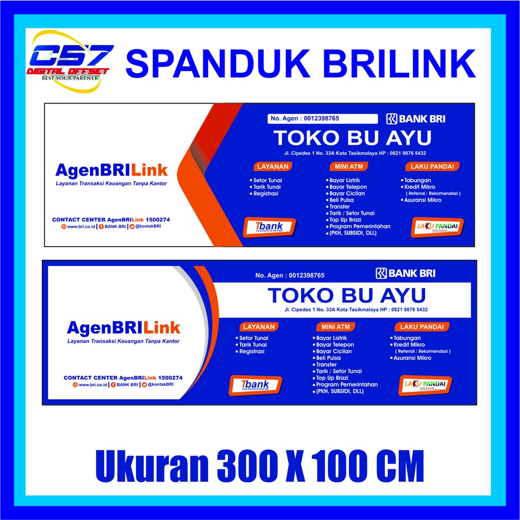 Jual BANNER BRILINK MURAH | SPANDUK BRILINK / SPANDUK AGEN BRILINK ...
