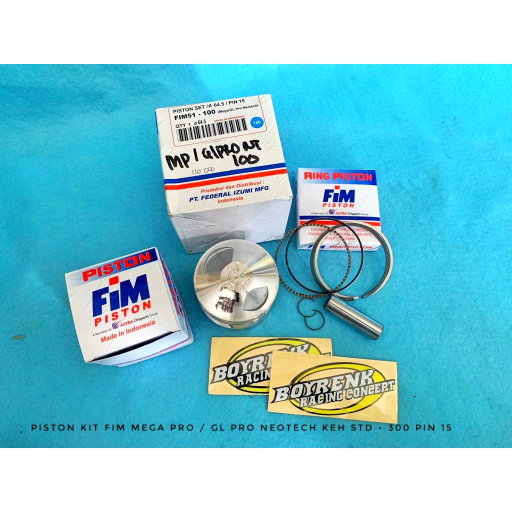 Jual PISTON KIT FIM 51 SEHER SEKER MEGA PRO GL PRO NEOTECH KEH STD - 300 - BOYRENK | Shopee ...
