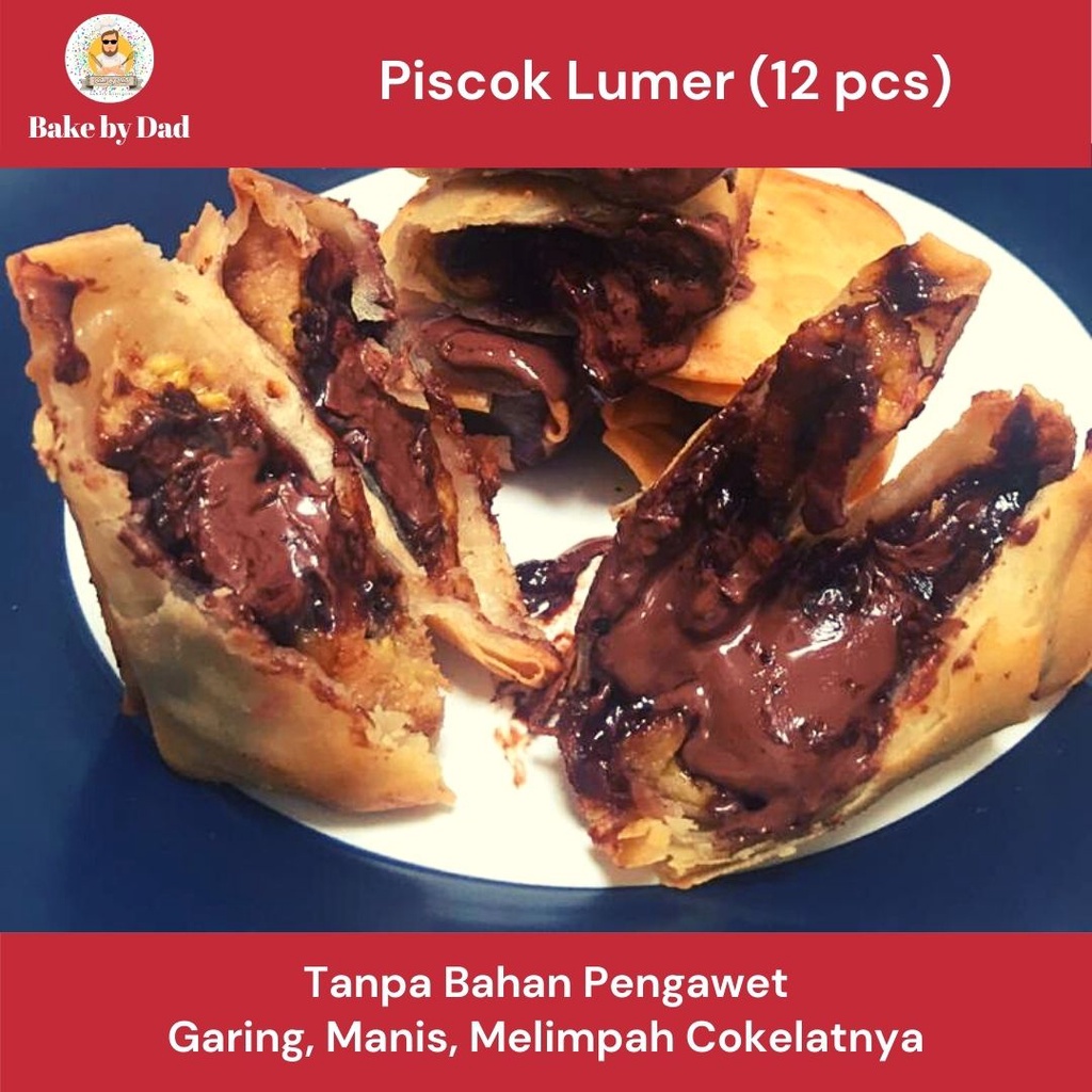 Jual Piscok (Pisang Coklat) Lumer Frozen Premium isi 12. Dibuat dari Kulit, coklat dan pisang ...